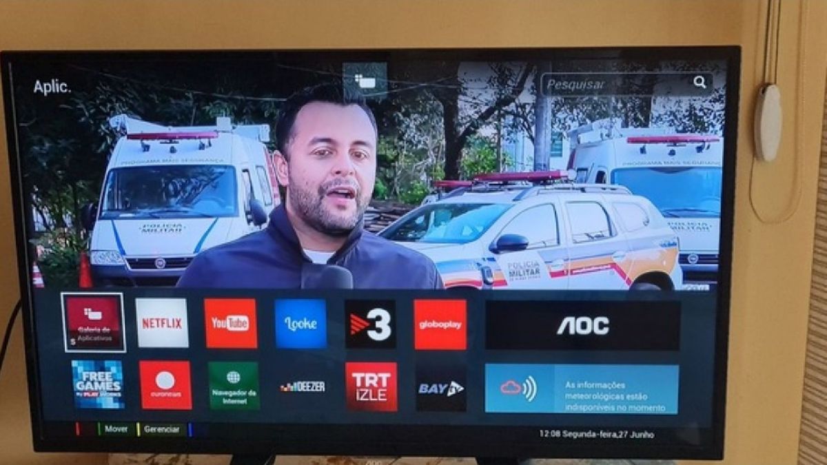 Tv Smartv 32 Polegadas | TV e Display Aoc Usado 73901327 | enjoei