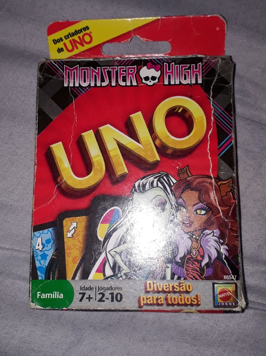 Uno Monster High | Item Infantil Mattel Jogos Nunca Usado 77630840 | enjoei