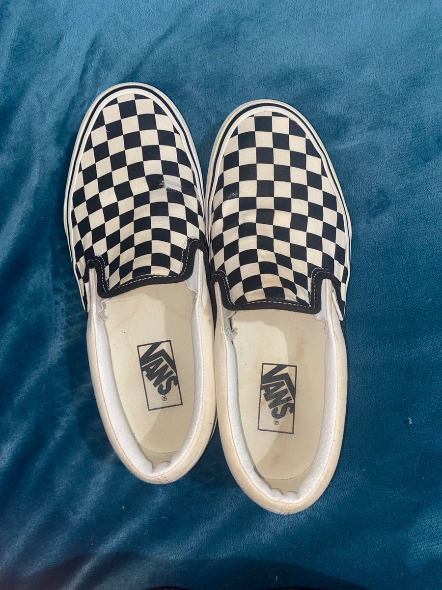 Vans Slipon Chessboard | Tênis Masculino Vans Usado 90394510 | enjoei