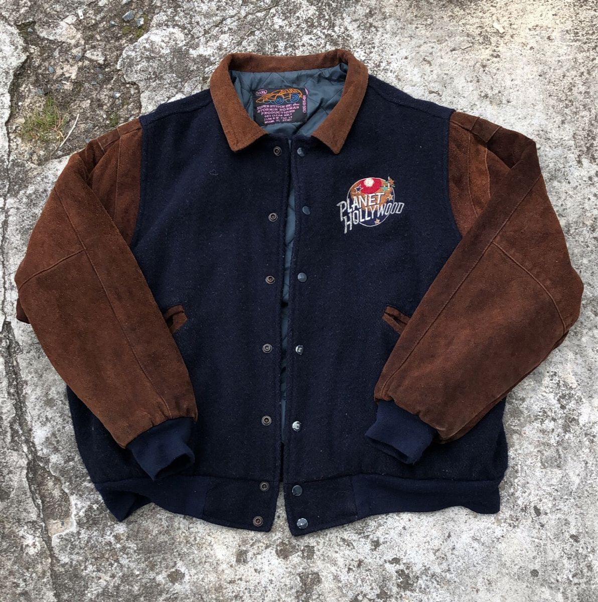 Varsity Jacket Planet Hollywood Vintage | Casaco Masculino Planet ...