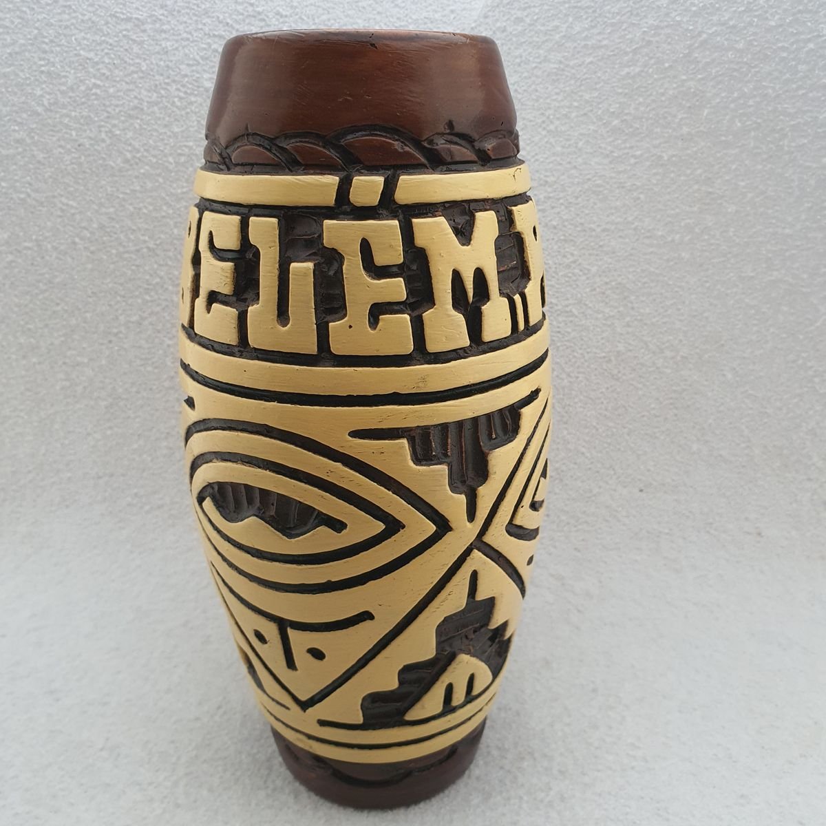 Vaso Cerâmica Marajoara Belém /pará | Item de Decoração Artesanato ...
