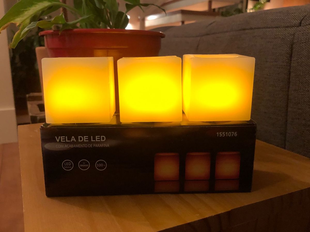 Velas Quadradas de Led | Item de Decoração Cromus Nunca Usado 24569070 ...