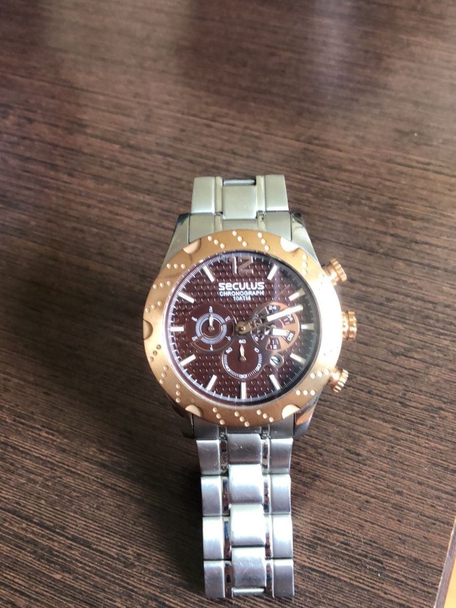 Vendo Relógio Seculos Chronograph 10 Atm | Relógio Masculino Seculos ...