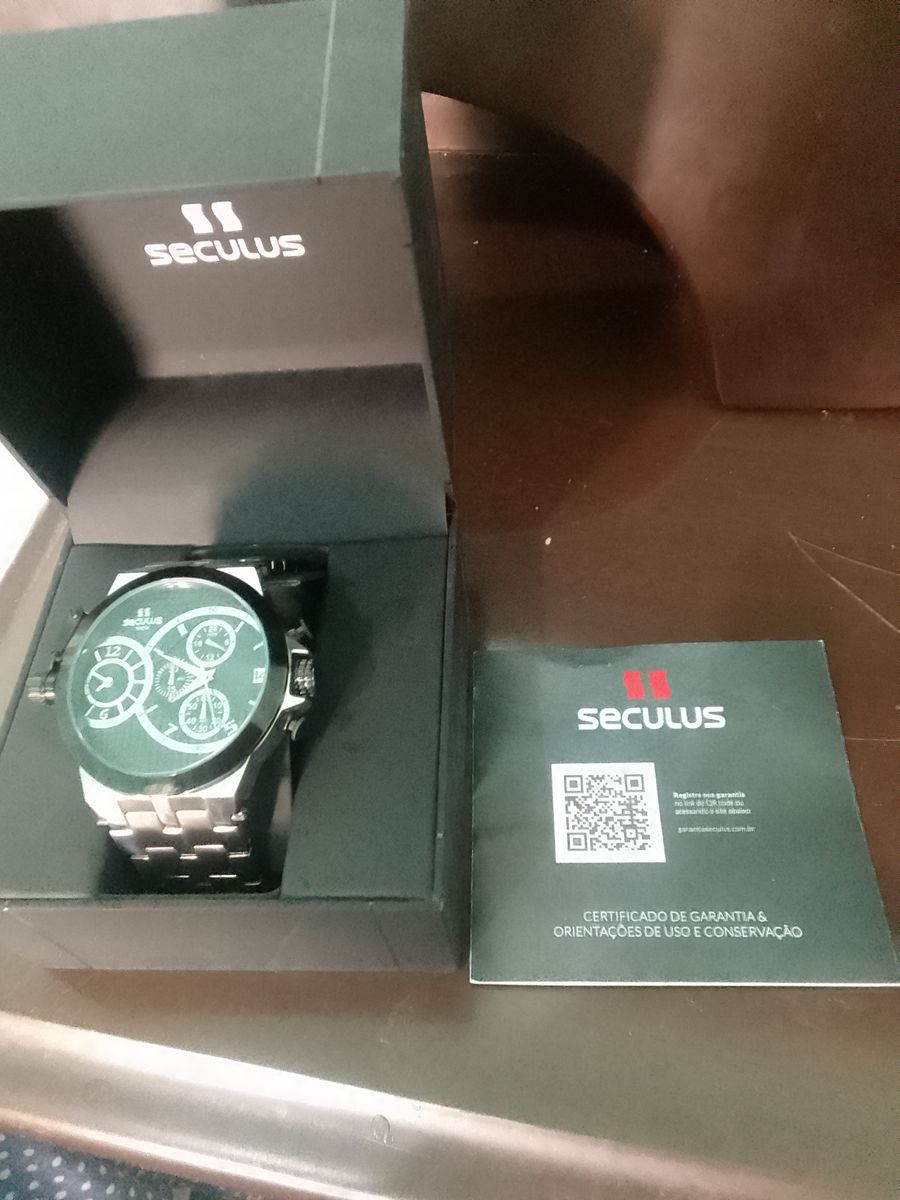 Vendo Relogio Seculus Masculino Original com 2 Anos de Garantia Valor ...