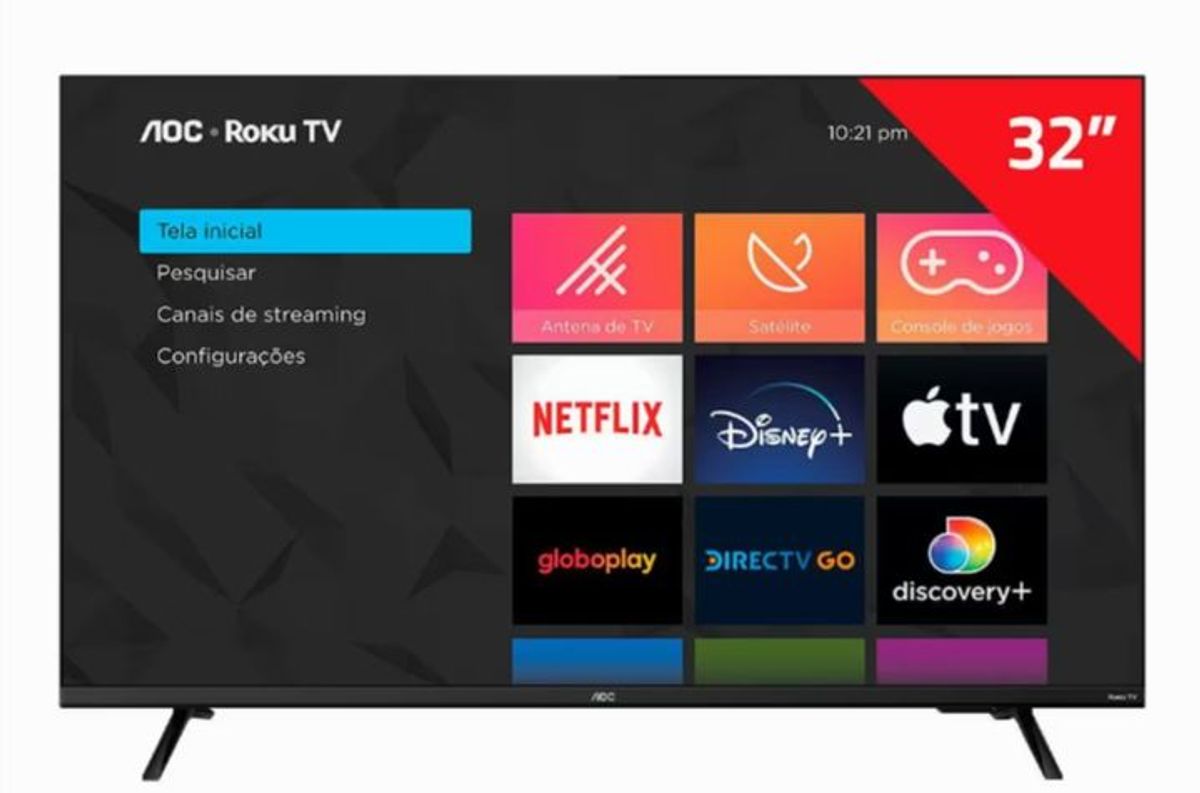 Vendo Smart Tv 32 Polegadas com 1 Ano de Uso Aoc Roku | TV e Display ...
