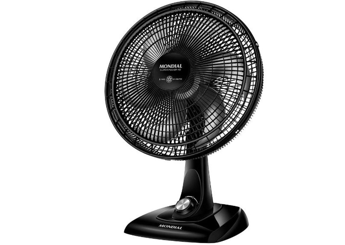 Ventilador de Mesa Mondial Super Power Vsp-40-b + 40cm 3 Velocidades ...
