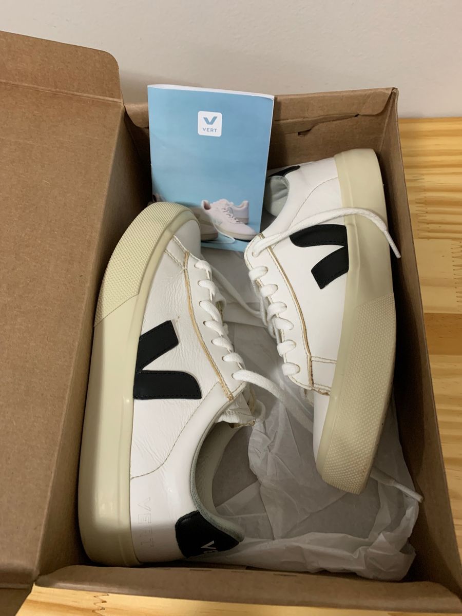 Vert Shoes Campo Chromefree Extra White Black | Tênis Feminino Vert ...