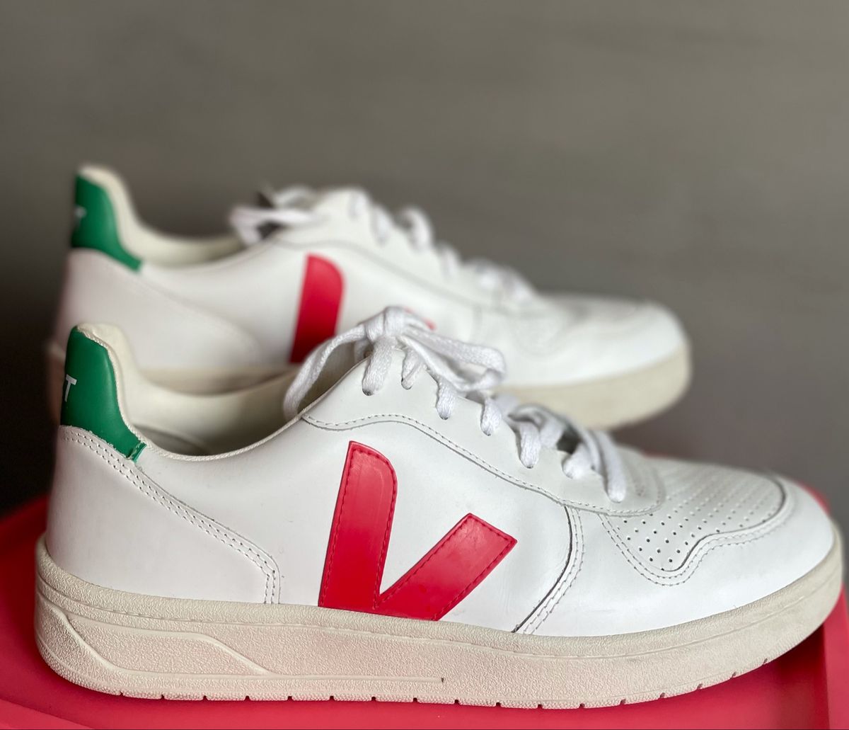 Vert Shoes V10 Masculino Couro Branco | Tênis Masculino Vert Usado ...