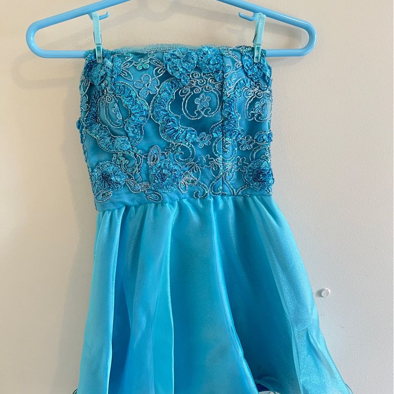Debutante Curto Vestido De Festa De 15 Anos Curto Azul Tiffany Em Um ...