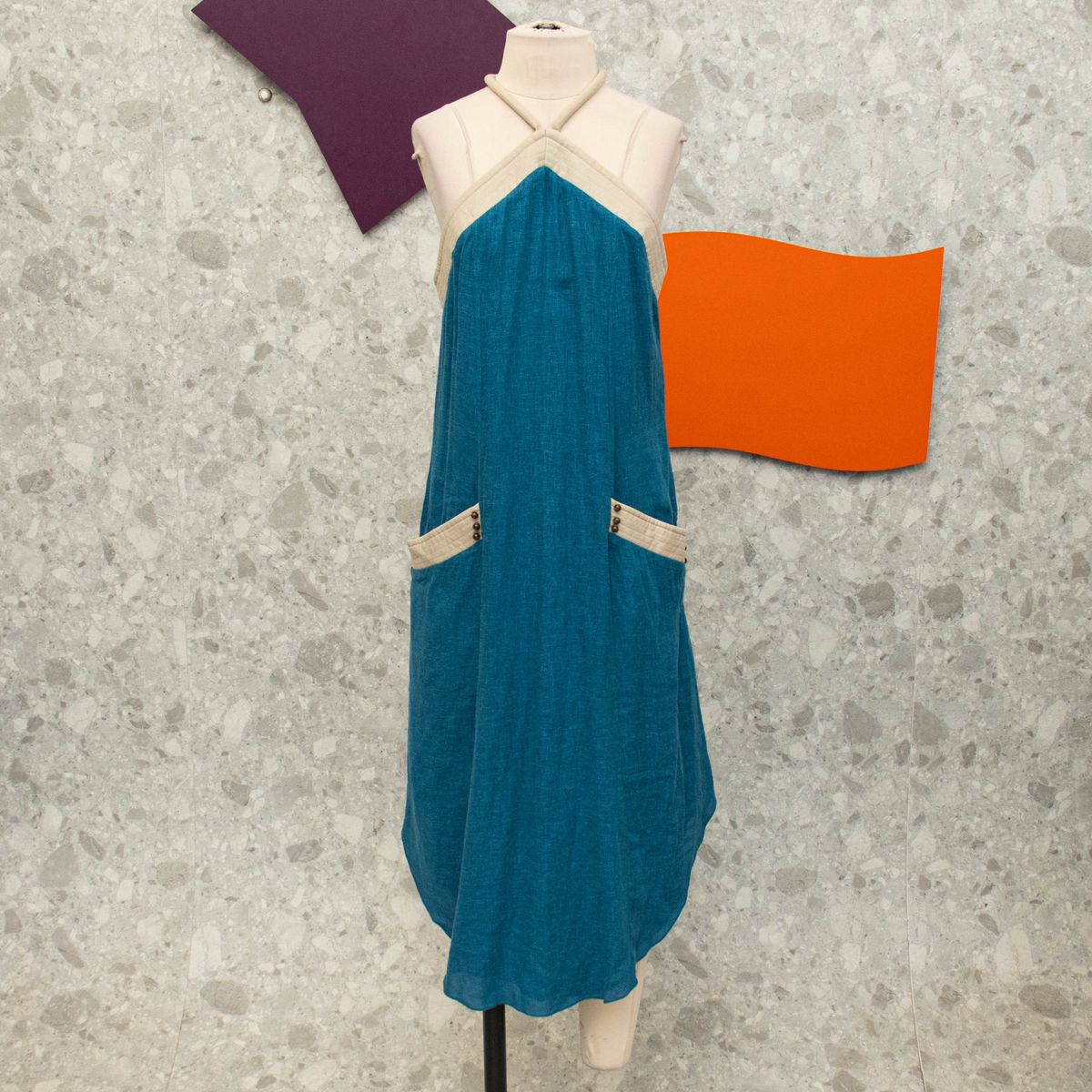 Vestido Azul Turquesa Midi Vix Paula Hermanny | Vestido Feminino Vix ...