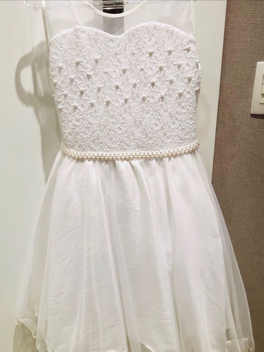 Vestido Branco para Batizado e Primeira Comunhão | Roupa Infantil para ...