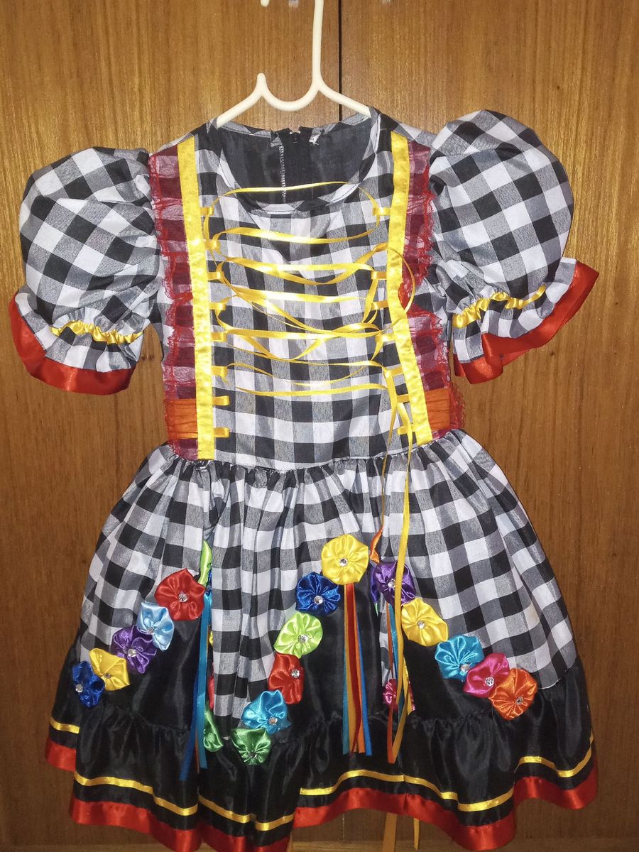 Vestido Caipira Infantil | Roupa Infantil para Menina Ação Children ...