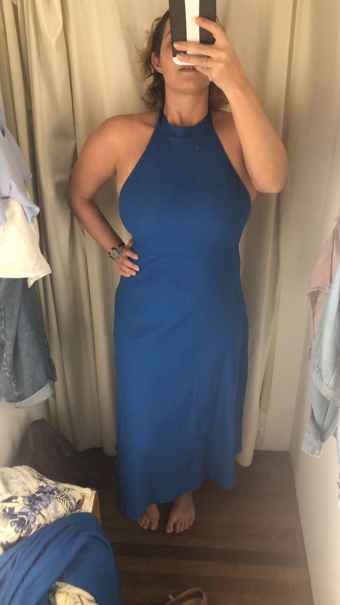 Vestido Farm - Azul | Vestido Feminino Farm Rio Usado 99594312 | enjoei