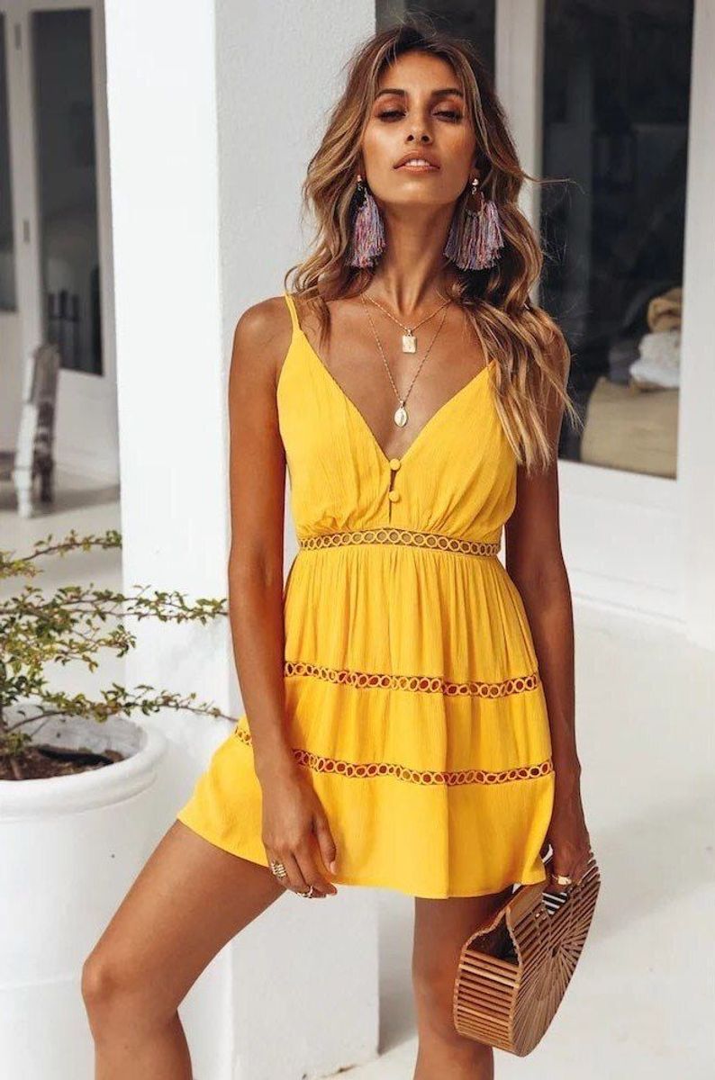 Vestido Feminino Estilo Praia Passeio Verão Lançamento 2020 Moda