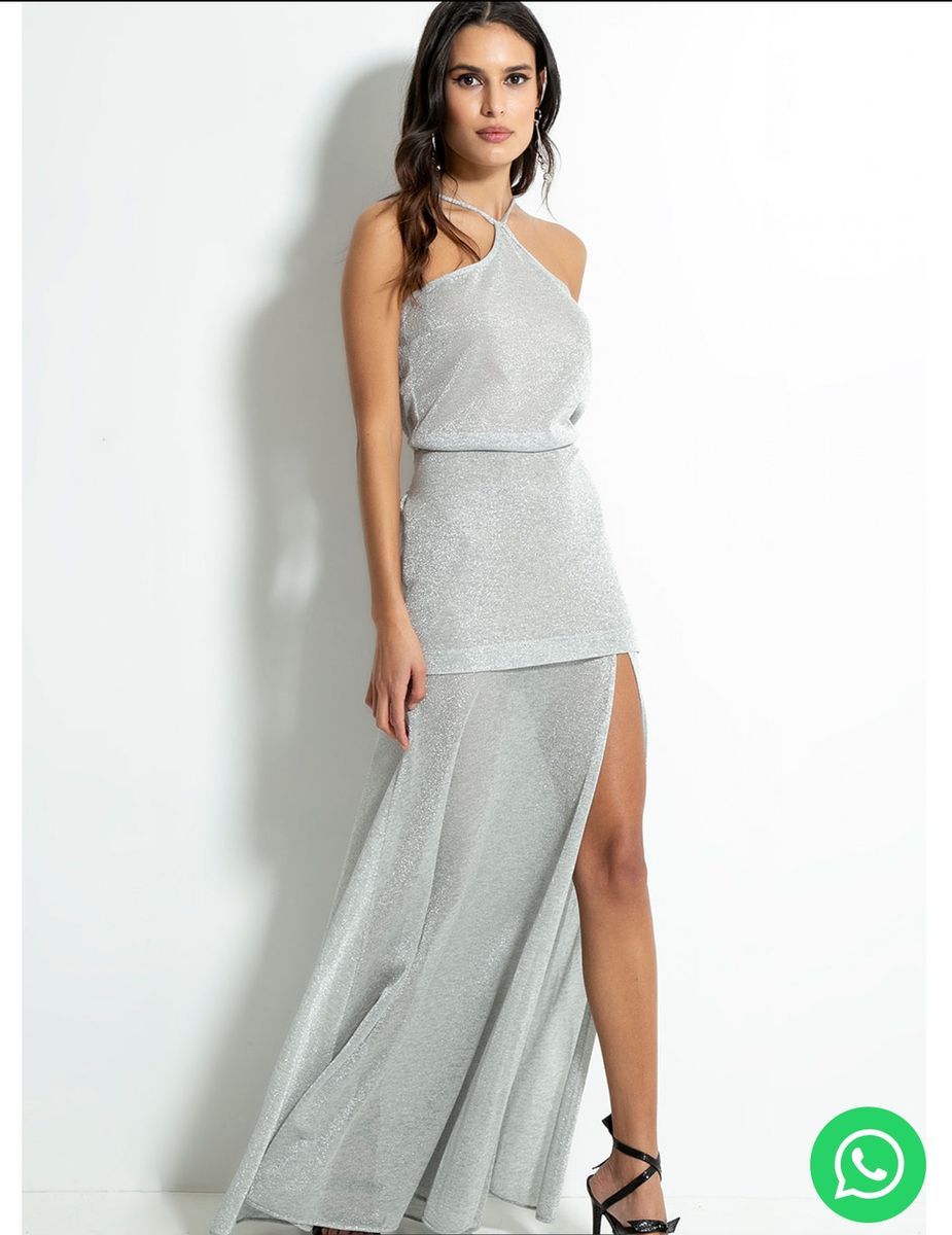 Vestido Festa Lurex Ave Rara | Vestido de Festa Feminino Ave Rara Usado 79349080 | enjoei