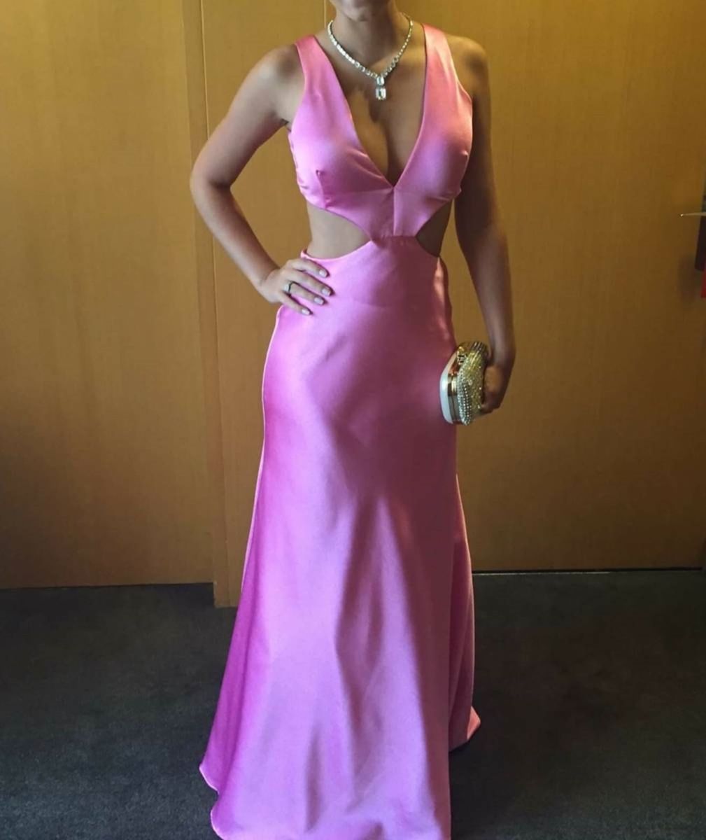 Vestido Festa Rosa Pink | Vestido de Festa Feminino Usado 22904824 | enjoei