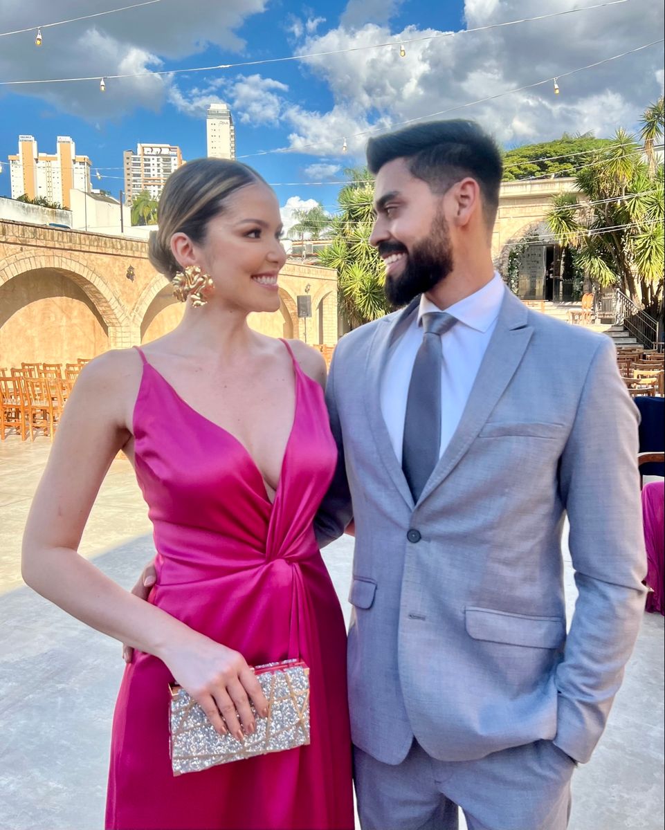 Vestido Festa Rosa Pink | Vestido Feminino Usado 94607895 | enjoei