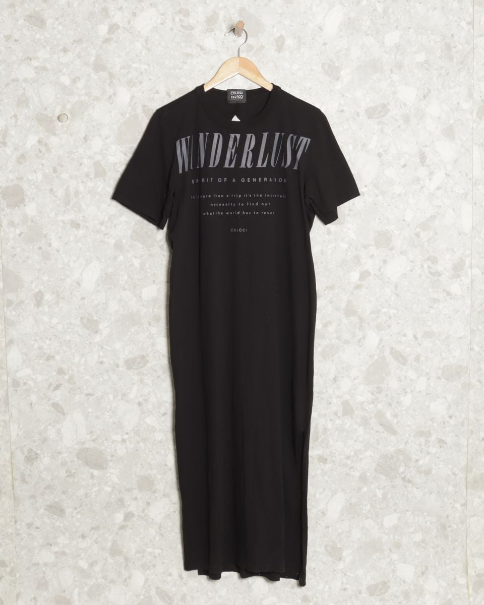 Vestido Lettering Preto Colcci | Vestido Feminino Colcci Usado ...