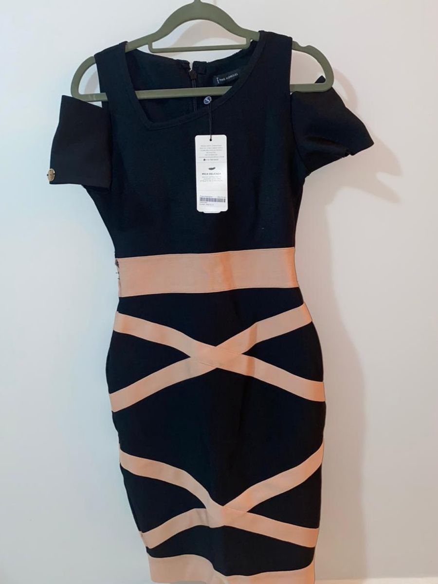 Vestido Liso Duas Cores | Vestido Feminino Tr Nunca Usado 41772007 | enjoei