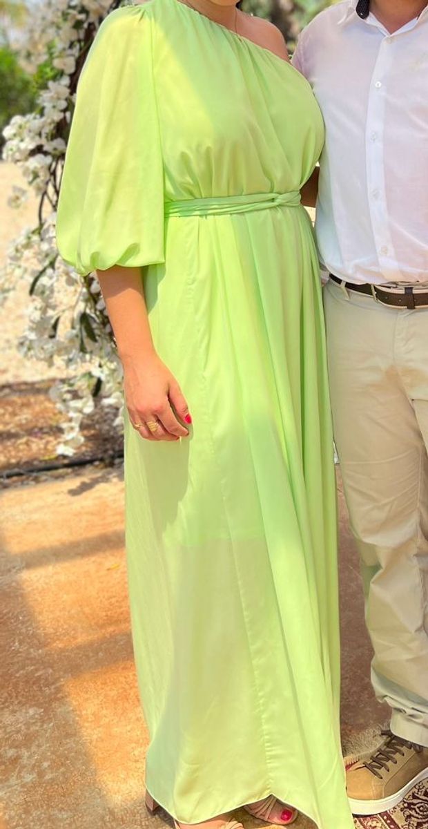 Vestido Longo Lima | Vestido Feminino Usado 84524970 | enjoei