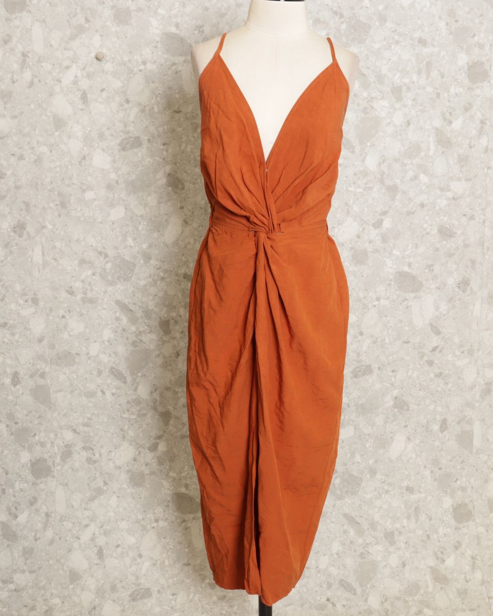 Vestido Marrom Le Soliel | Vestido Feminino Le Soliel Usado 101605711 ...