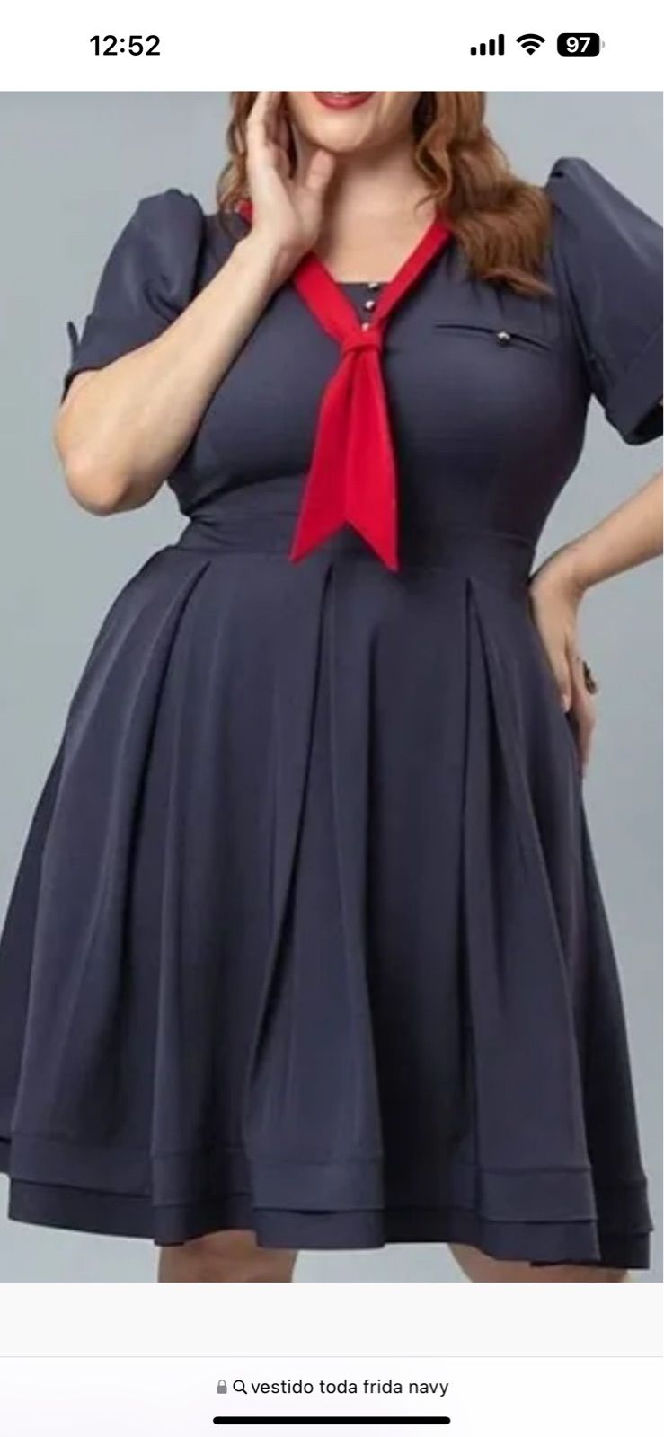 Vestido Navy Umi Toda Frida Xgg Novo com Tags | Vestido Feminino Toda ...