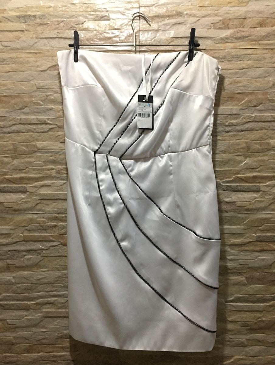 Vestido Off White Anne Kanner | Vestido Feminino Anne Kanner Nunca ...