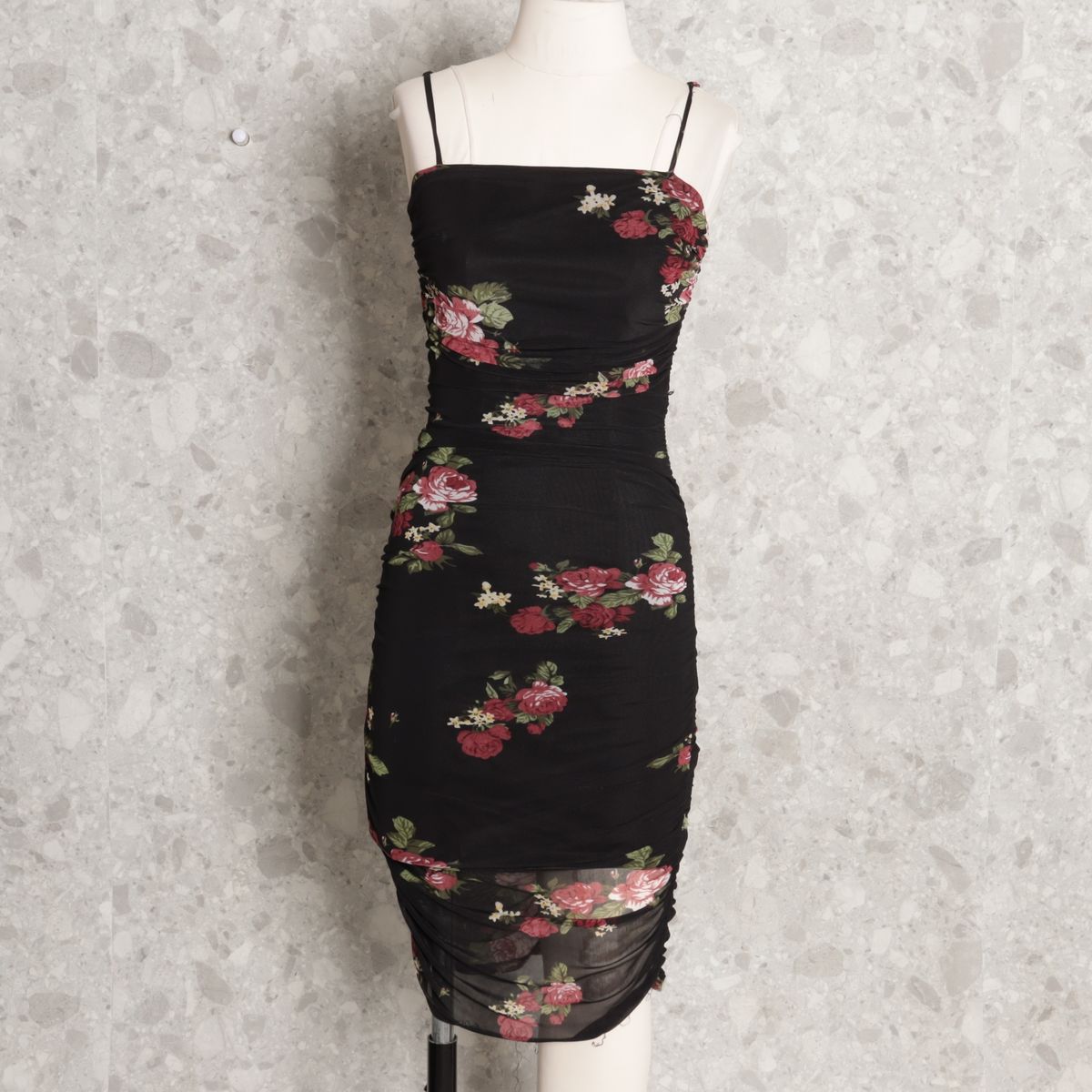 Vestido Preto Floral Shein | Vestido Feminino Shein Usado 119011493 ...