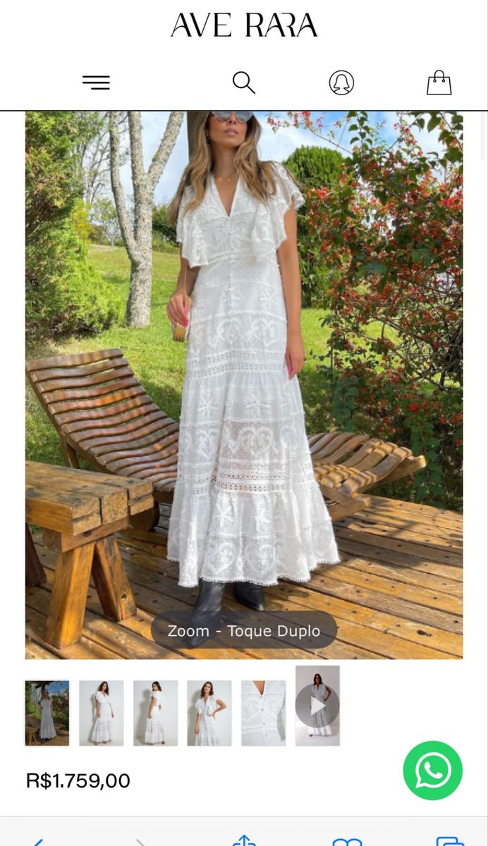 Vestido Renda Ave Rara | Vestido Feminino Ave Rara Usado 86344035 | enjoei