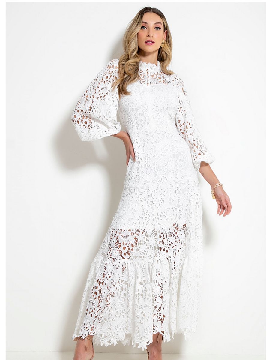 Vestido Renda Guipir | Vestido Feminino Ave Rara Brand Usado 75313876 | enjoei