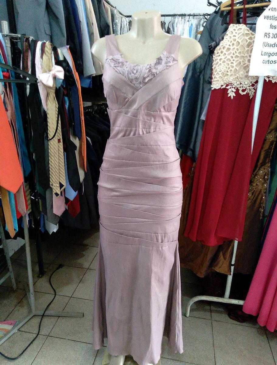 Vestido Sereia Rosa Chá | Vestido Feminino Korecom Usado 85109650 | enjoei