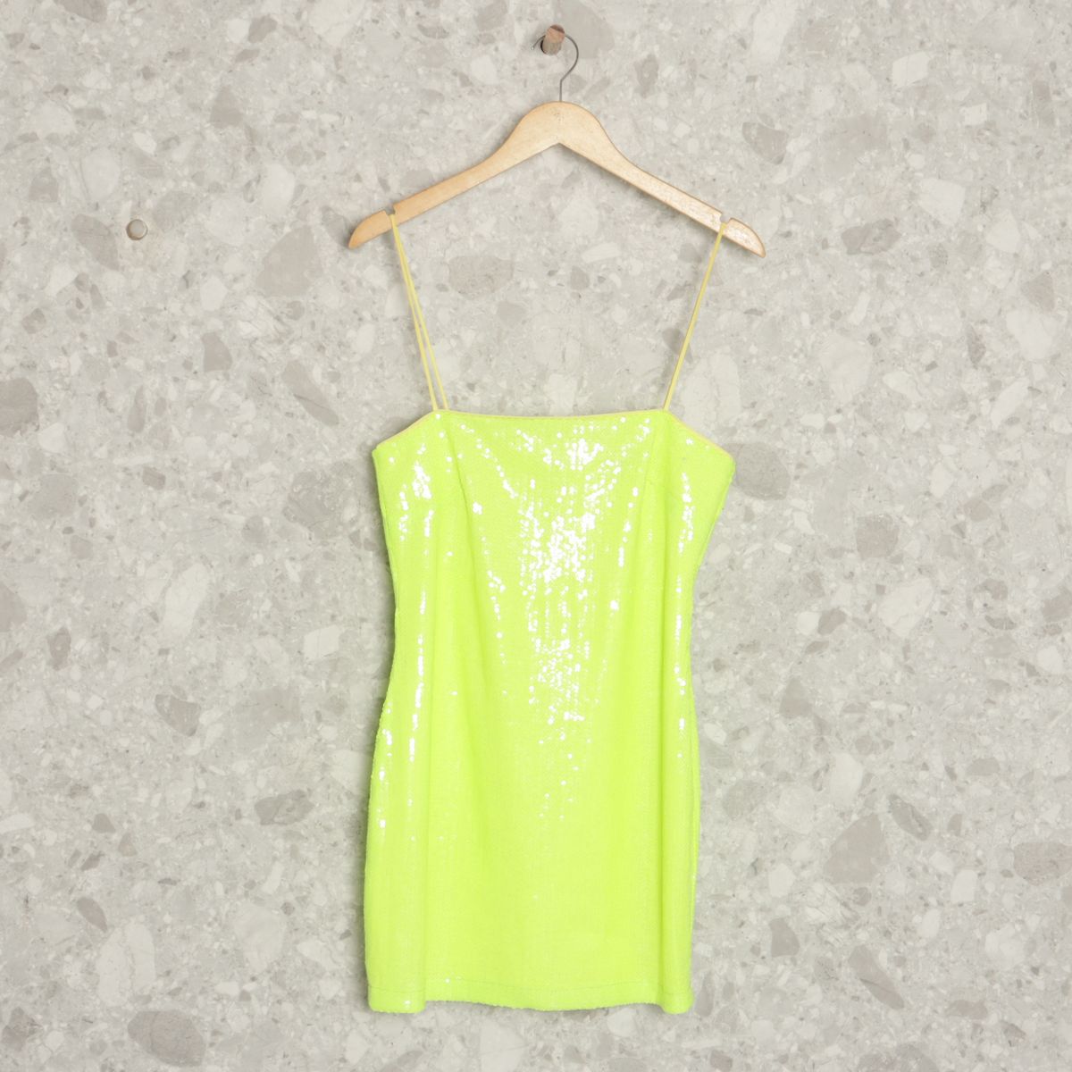 Vestido Verde Neon Paetê Pars | Vestido Feminino Pars Usado 95040886 ...