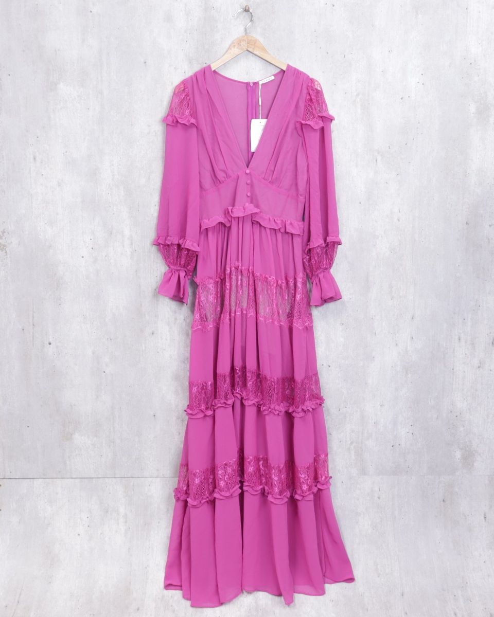 Vestido Violeta Longo Ave Rara | Vestido Feminino Ave Rara Nunca Usado ...