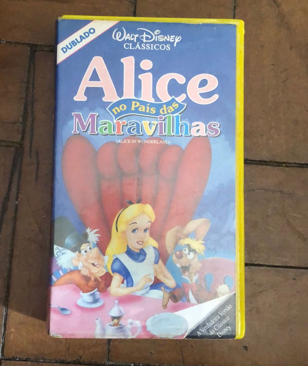 Vhs - Alice No País Das Maravilhas - Disney | Produto Vintage e Retro ...
