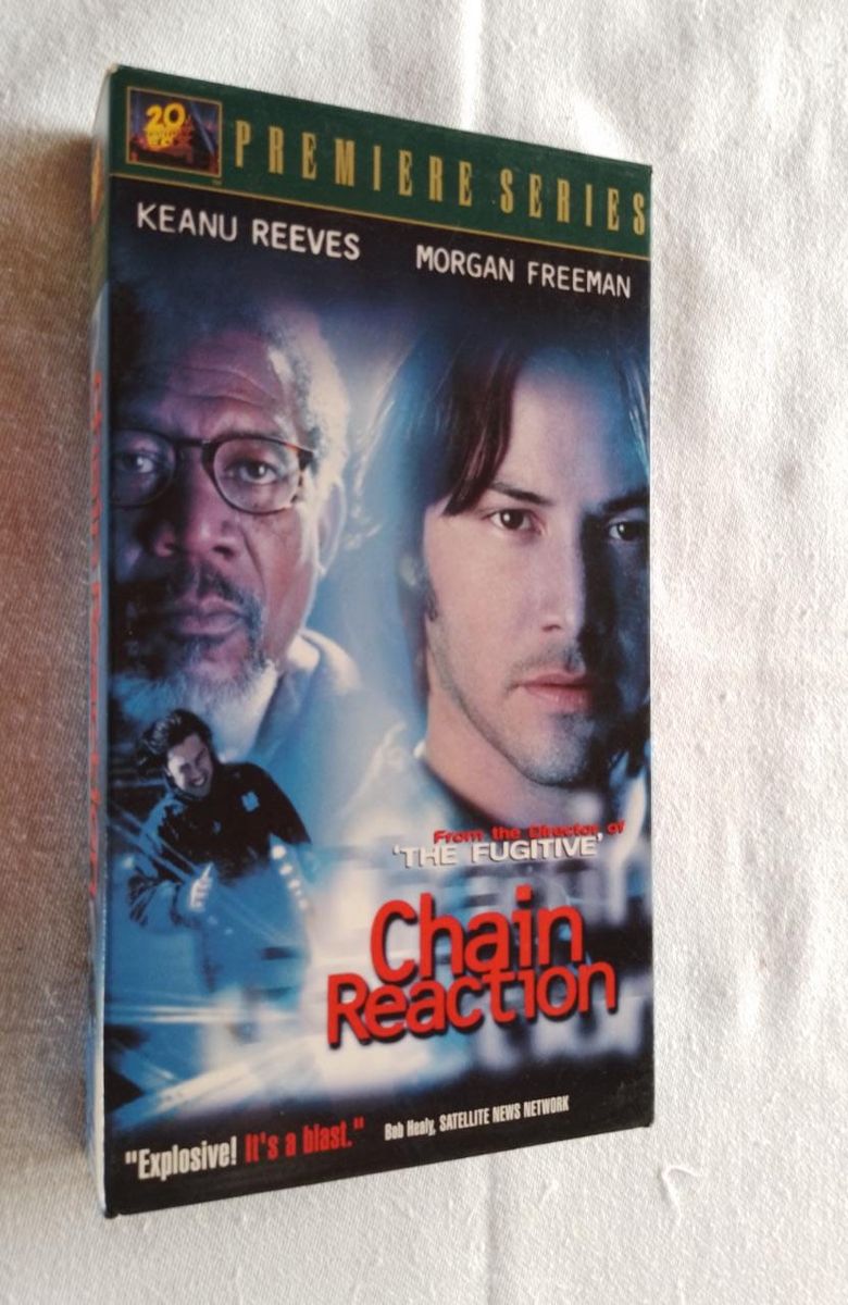 Vhs Chain Reaction - Keanu Reeves Morgan Freeman ( 11948 ) | Filme e ...