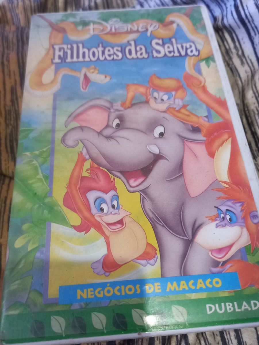 Vhs Filhotes da Selva Negócios de Macaco Disney Dublado | Filme e Série ...