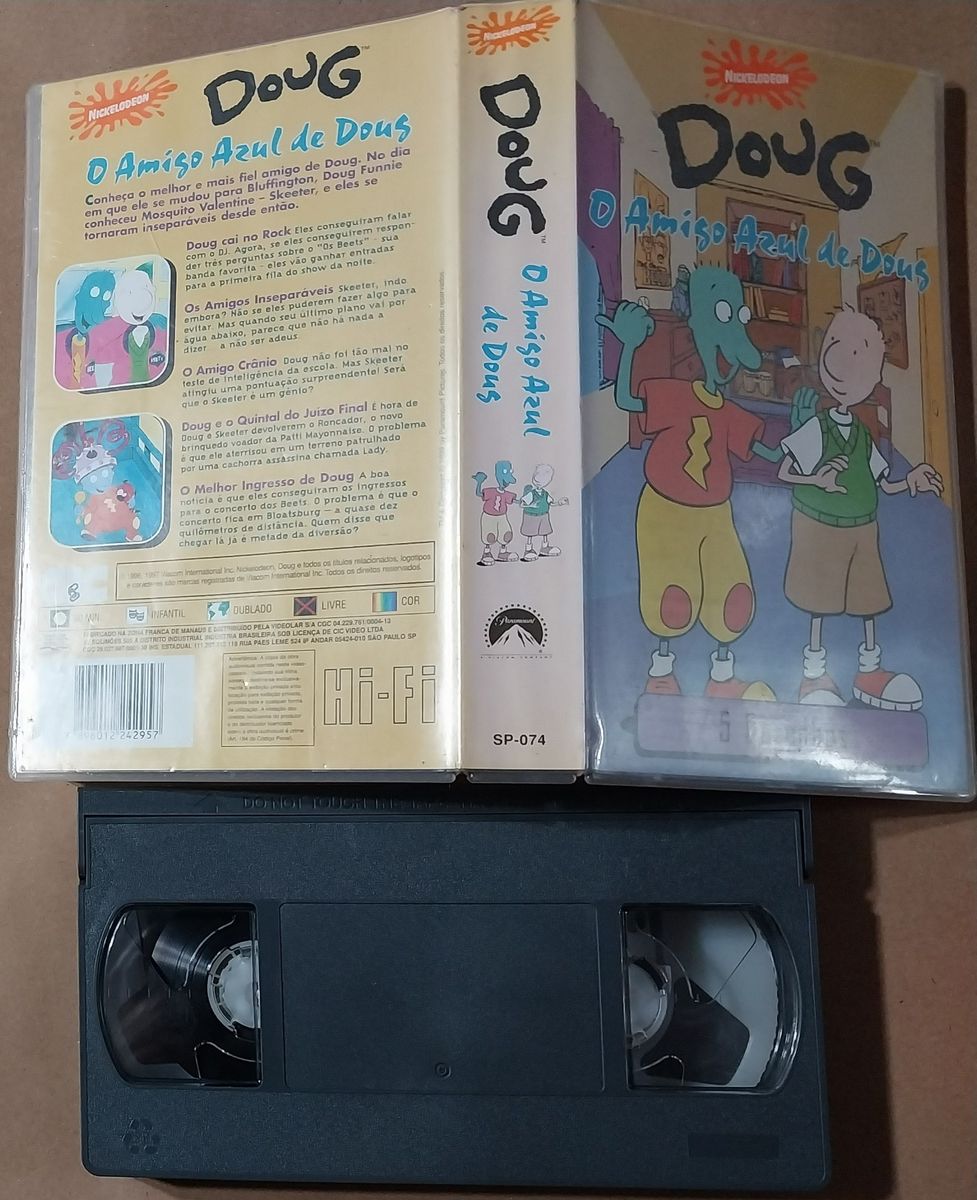 Vhs Original Doug O Amigo Azul de Doug | Filme e Série Usado 86530593 ...