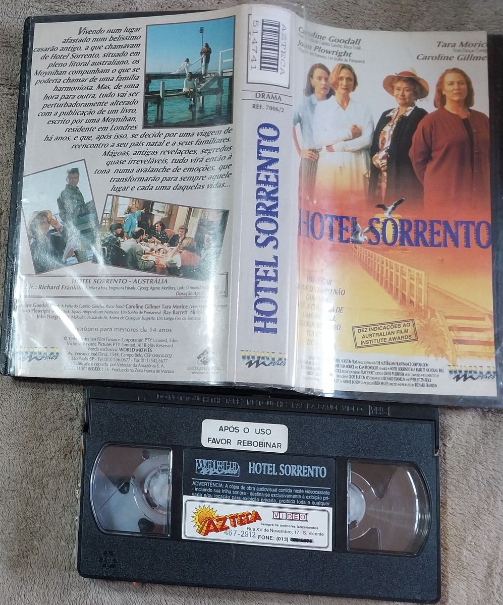Vhs Original Hotel Sorrento | Filme e Série Usado 87394202 | enjoei