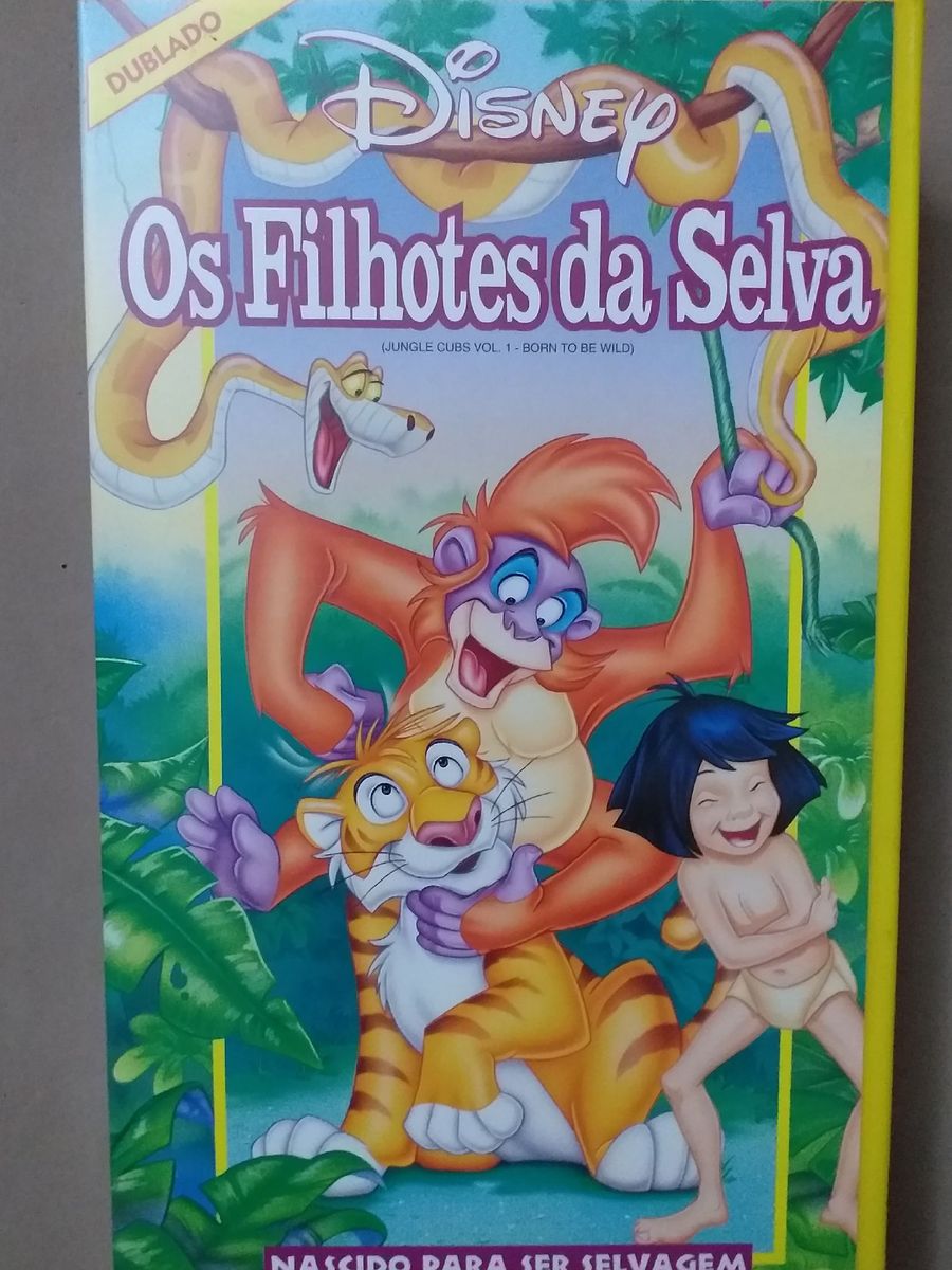 Vhs Os Filhotes da Selva | Filme e Série Disney Usado 49122436 | enjoei