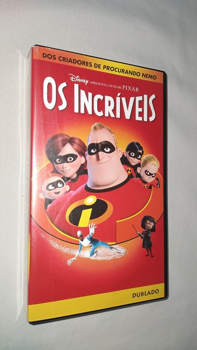 Vhs Os Incríveis - Dublado Walt Disney ( 11480 ) | Filme e Série Usado ...