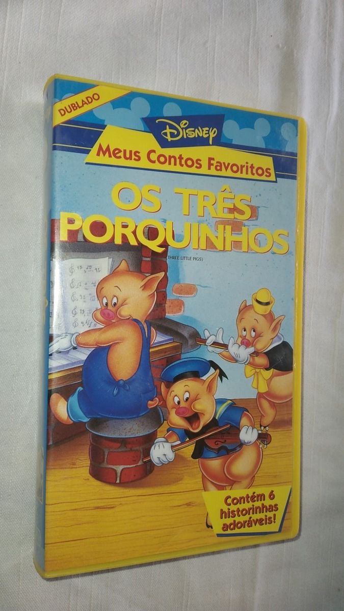 Vhs Os Três Porquinhos - Walt Disney - Dublado ( 11580 ) | Filme e ...