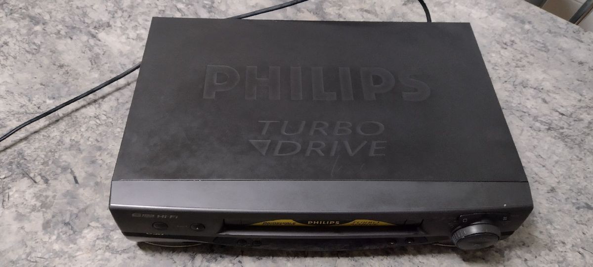 Vídeo Cassete Philips Turbo Drive | Produto Vintage e Retro Philips ...