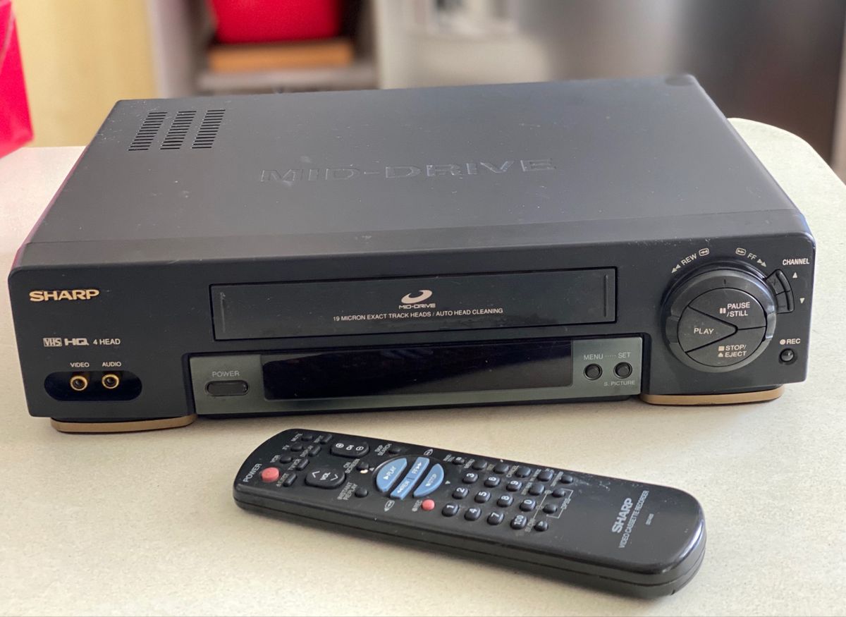 Vídeo Cassete Sharp - 4 Cabeças Vhs | Eletrodoméstico Sharp Usado ...
