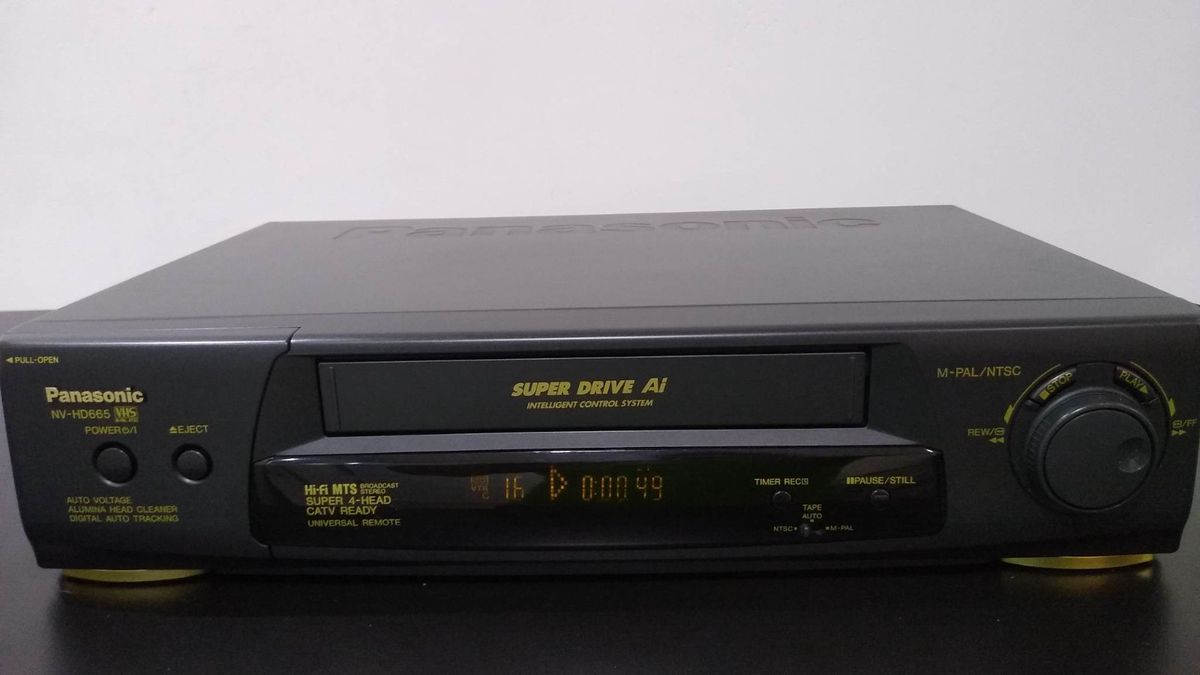 Vídeo Cassete Vhs Panasonic Super Drive 4 Cabeça | Produto Vintage e ...