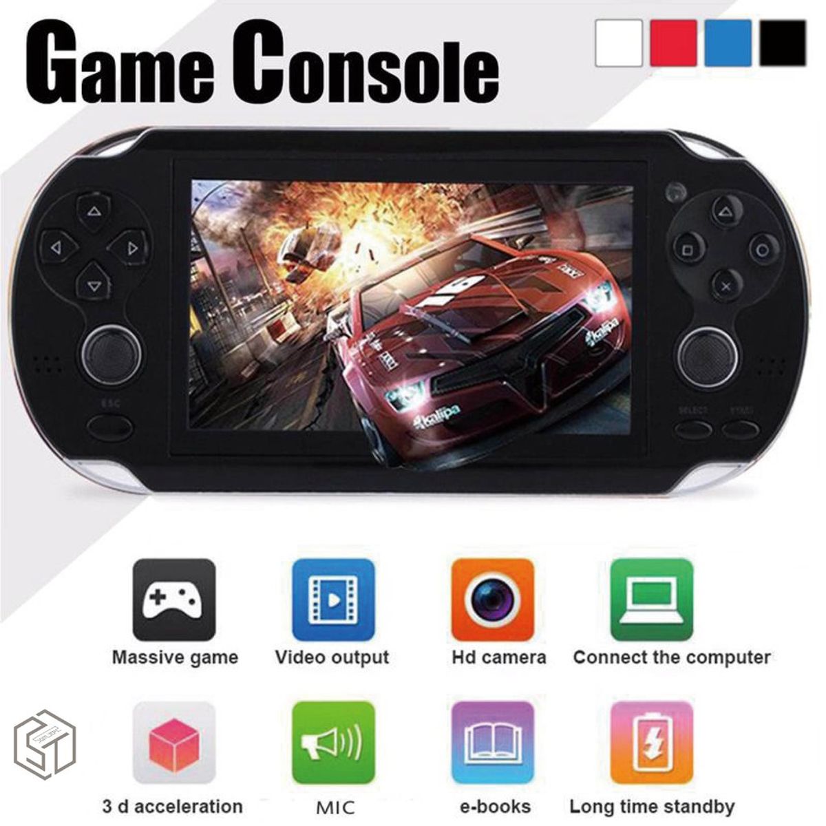 Vídeo Game Portátil 3d 10000 Jogos Super Clássicos Psp, Ps1, Snes, Mega Drive, Fliperama ...