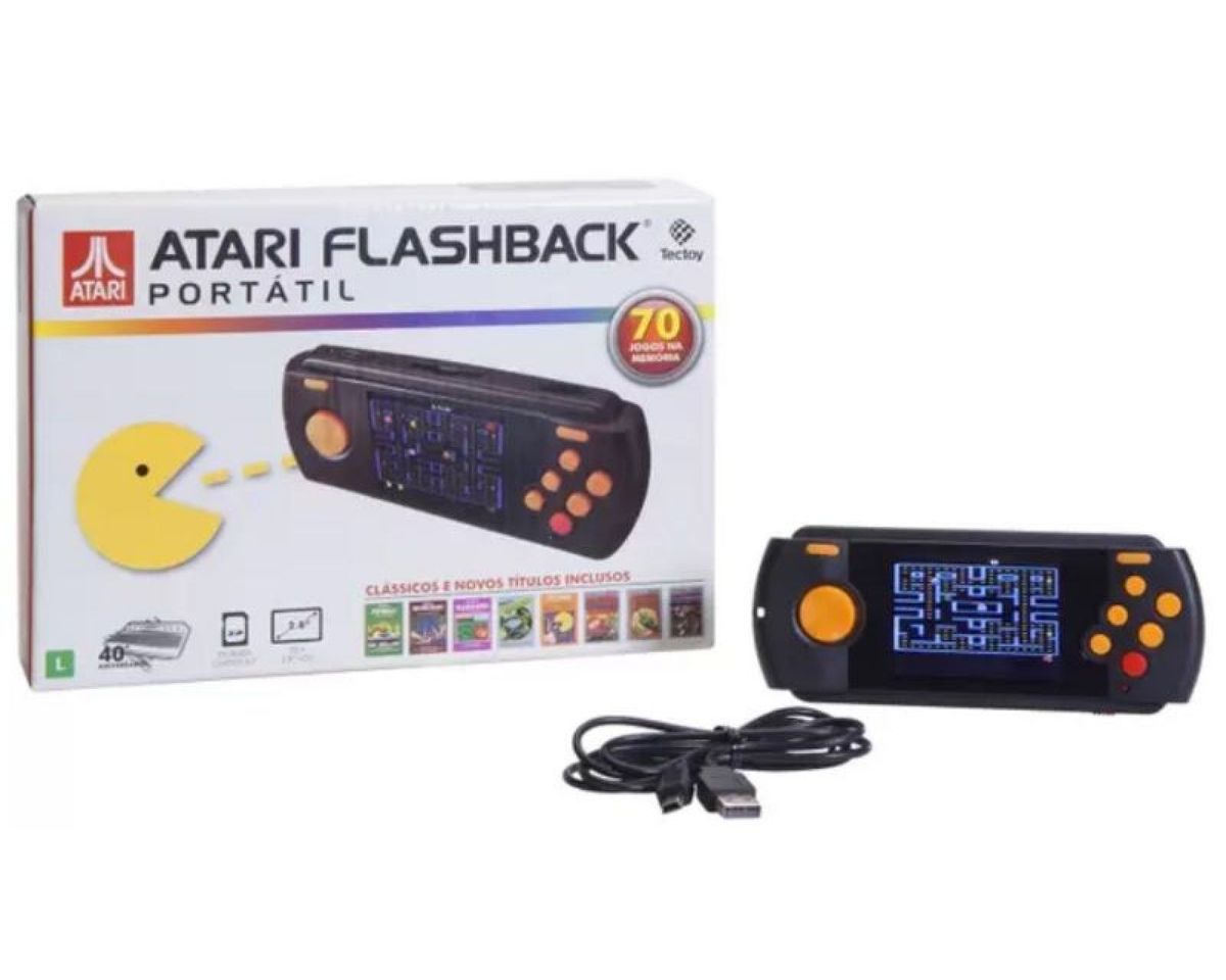 Vídeo Game Retro Atari Portátil Flashback Mini Game Console Atari Retro ...