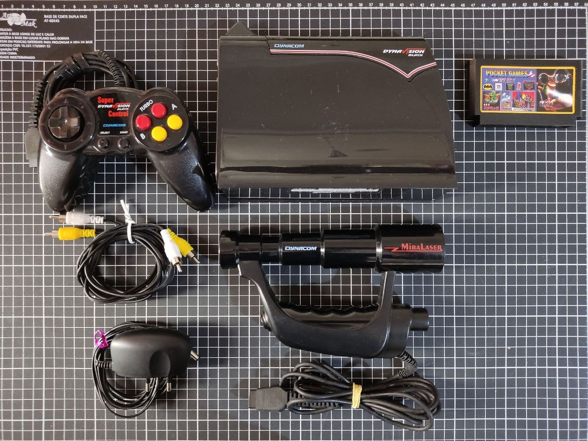 Videogame Dynavision Black com 261 Jogos Mario Batman Castlevania Ninja ...