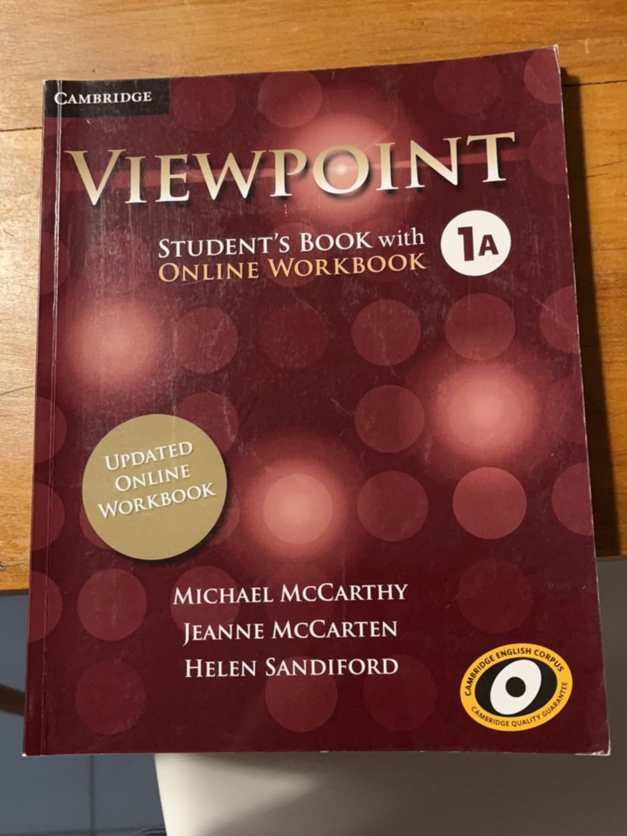 Viewpoint Students Book With Online Woorkbook 1a | Livro Cambridge ...