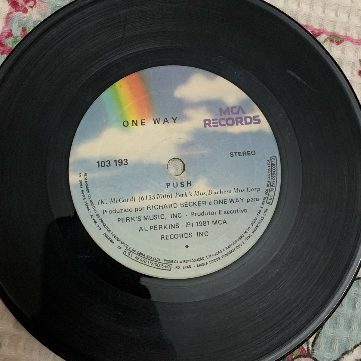 Vinil One Way - Push 1980 | Item de Música Usado 106594015 | enjoei