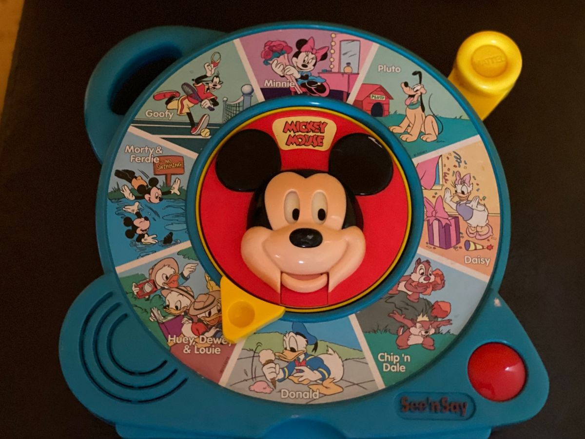 Vintage Mickey See N Say Mickey Mouse | Brinquedo Disney Usado 55525466 ...